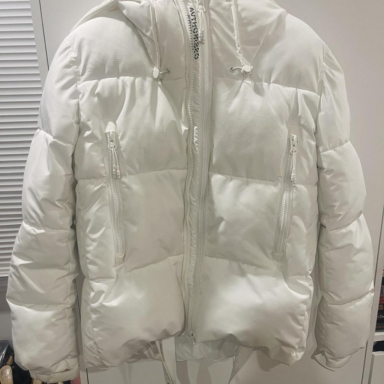 NWT Zara Mens White Puffer Jacket - Depop