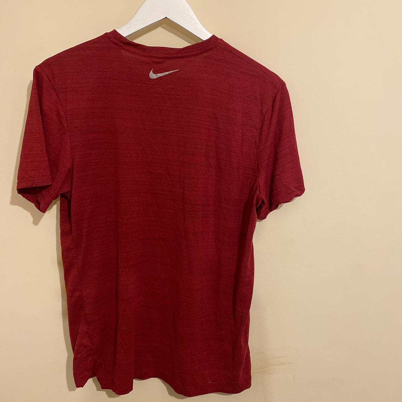Nike training dri-fit red t-shirt Size:... - Depop