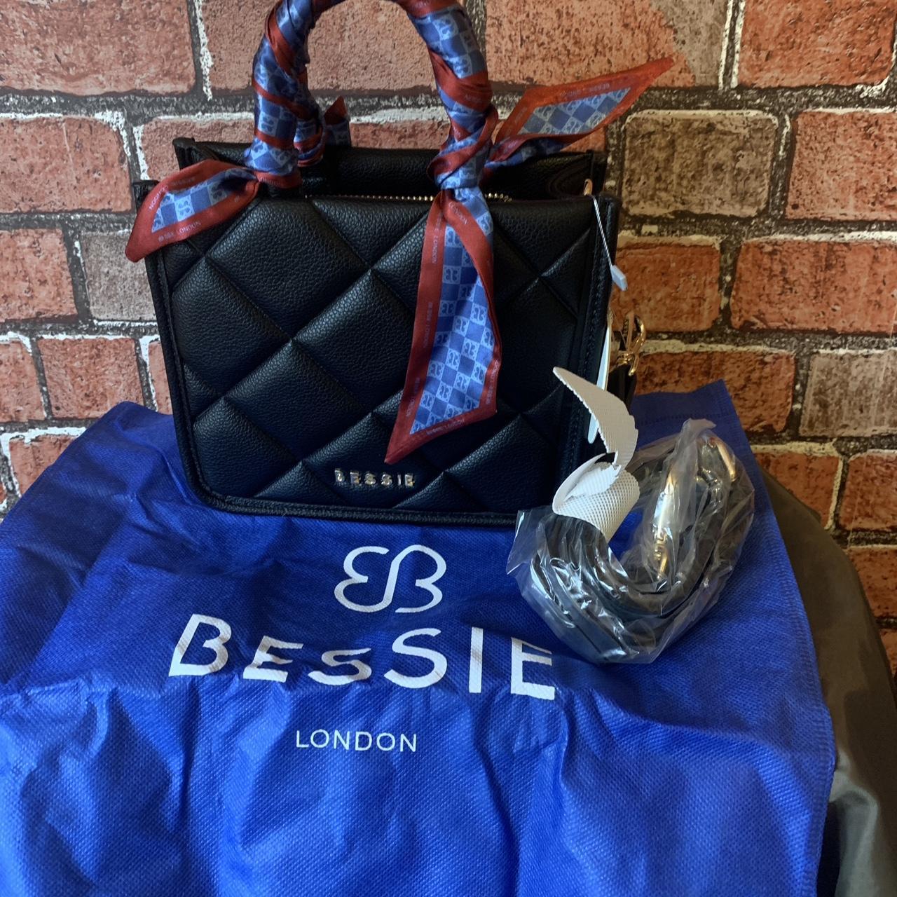 Bessie London small ladies black quilted bag. Brand... - Depop
