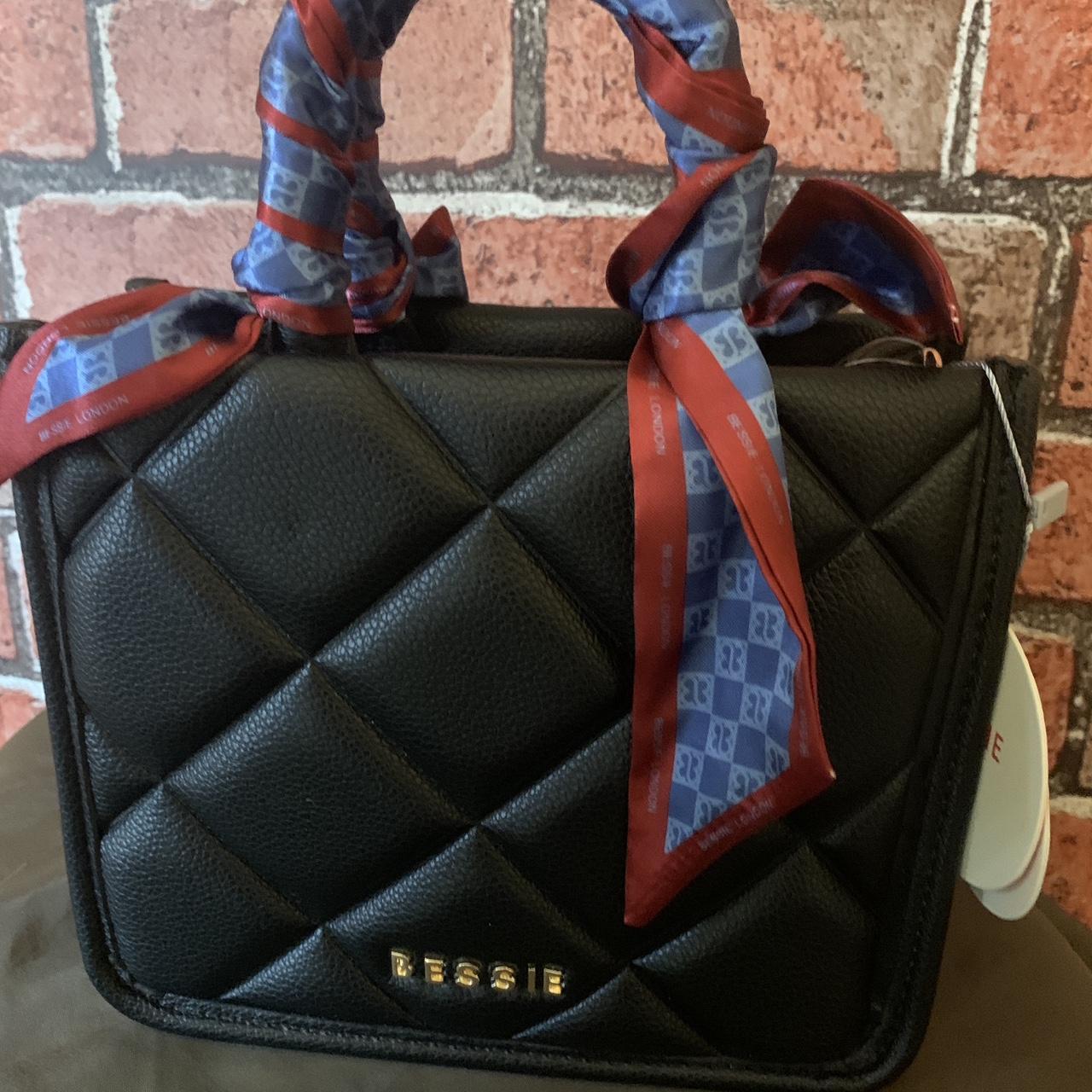 Bessie London small ladies black quilted bag. Brand... - Depop