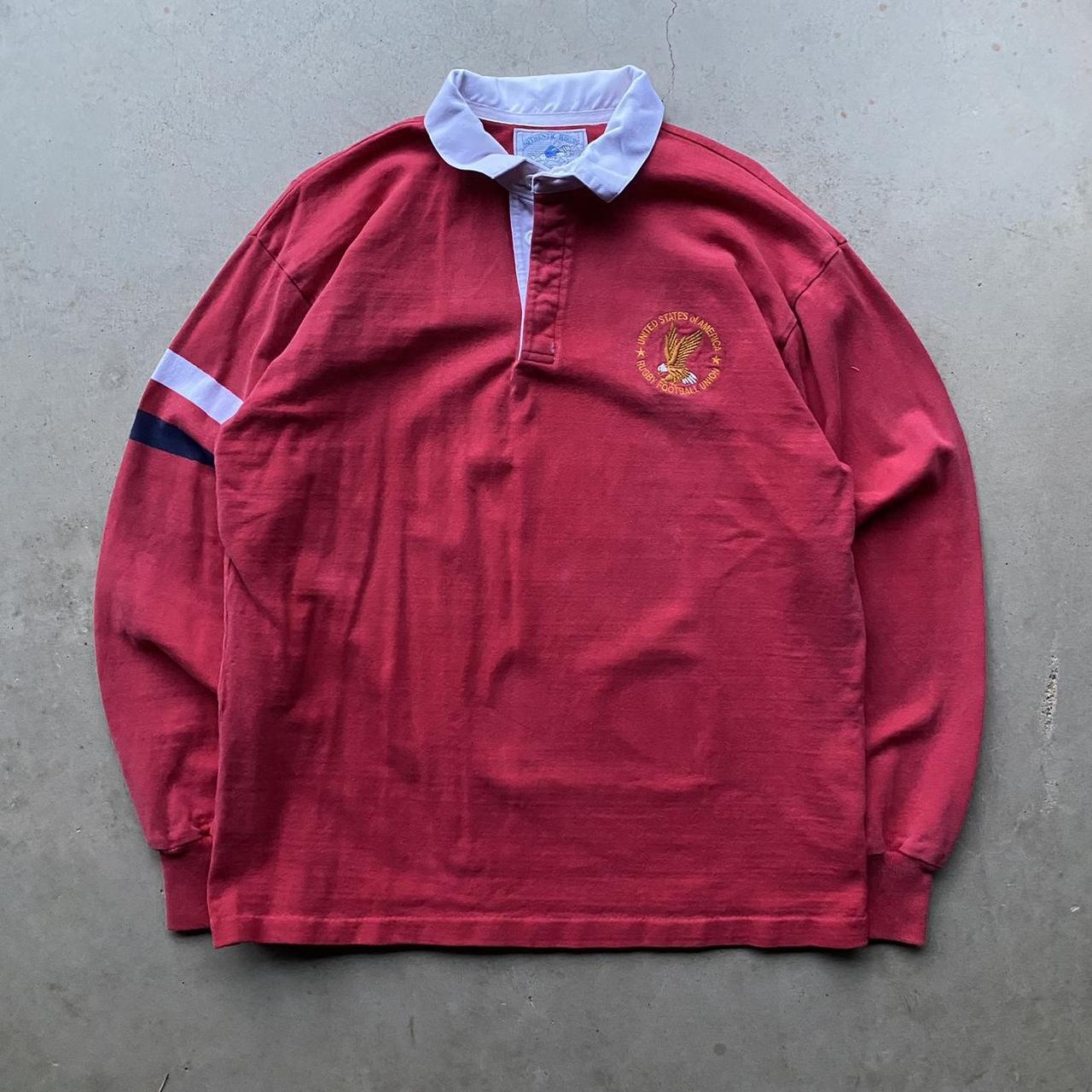 Super sick vintage 90s Rugby Longsleeve polo Great... | Depop