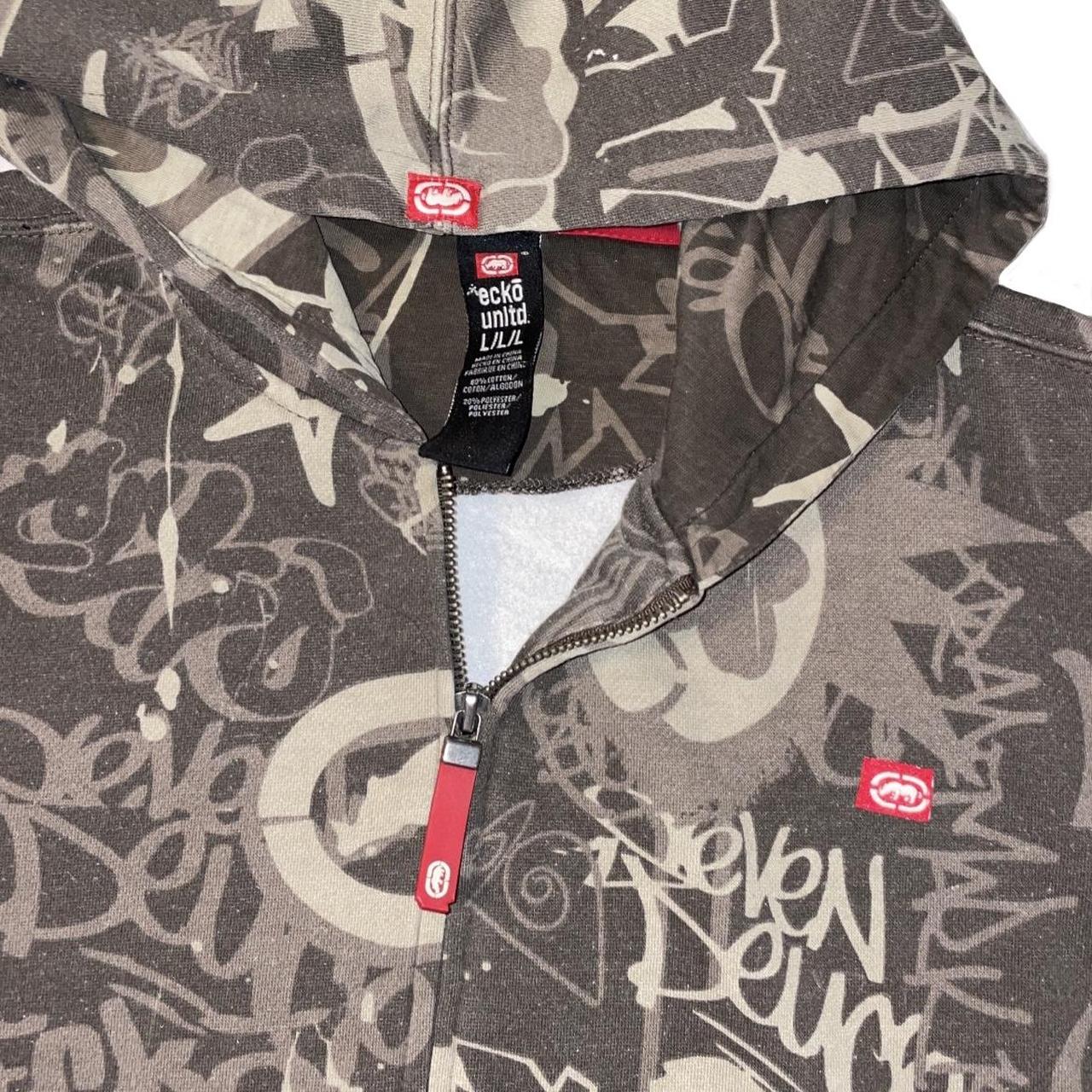 ⭑Rare Ecko Unltd. graffiti hoodie. Insane all-over... - Depop