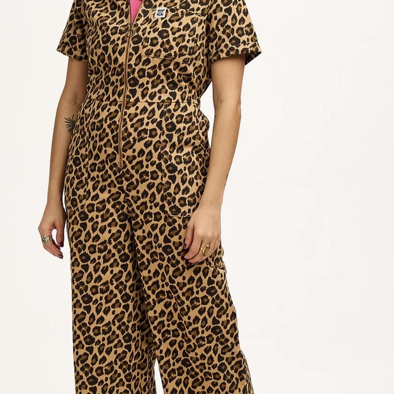 Lucy and Yak Ragan jumpsuit in Leo! Size 8 petite,... - Depop