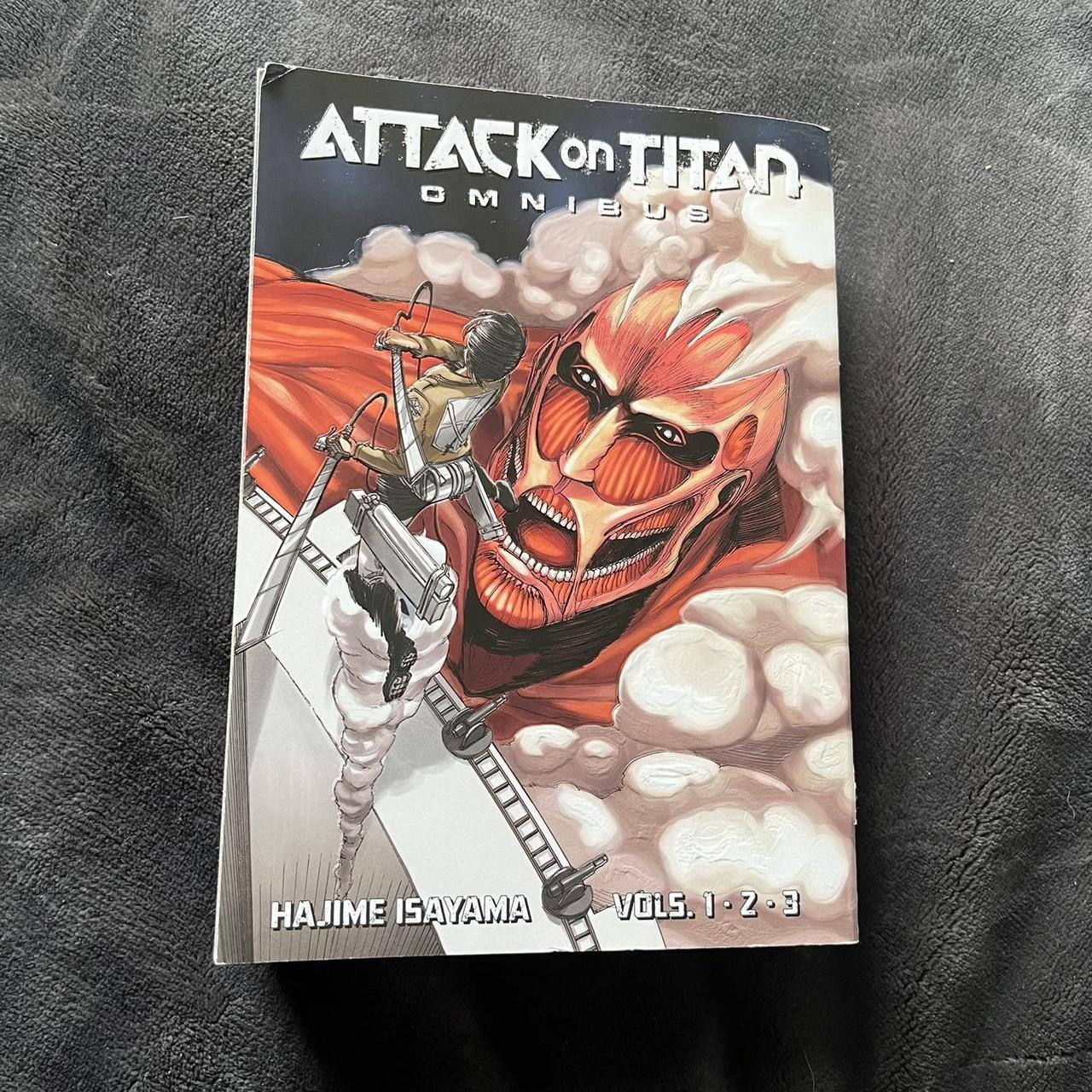 omnibus edition of attack on titan (volumes 1-3),... - Depop