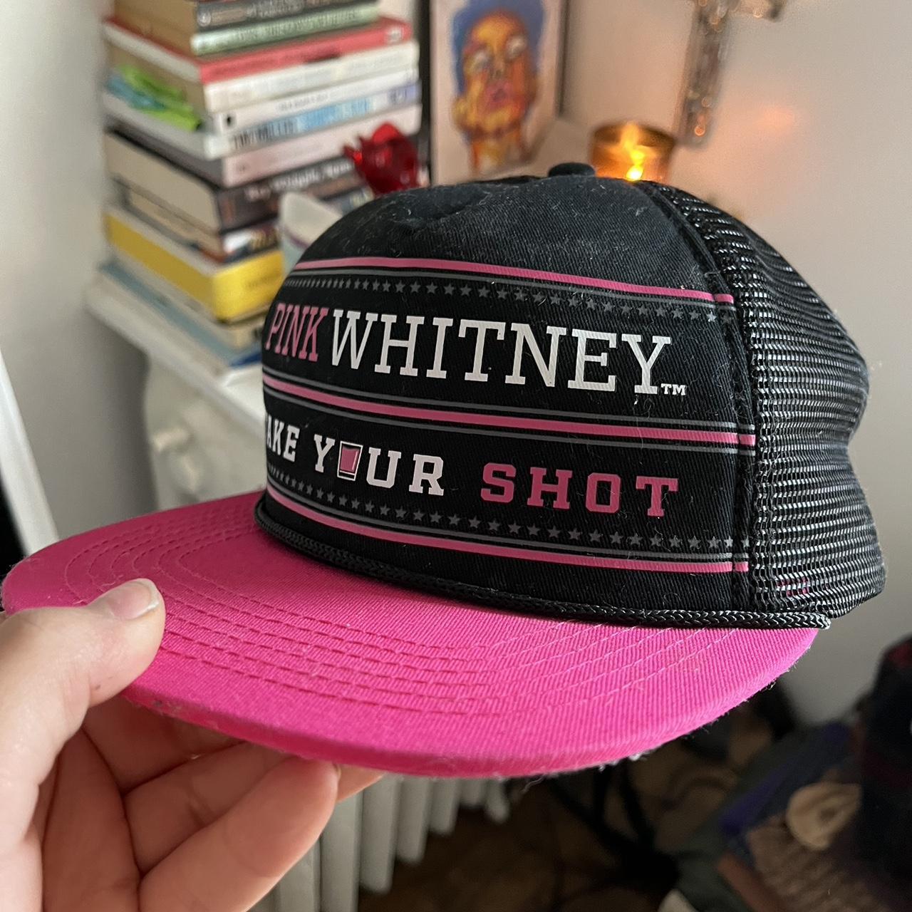 Pink Whitney adjustable trucker hat - Depop