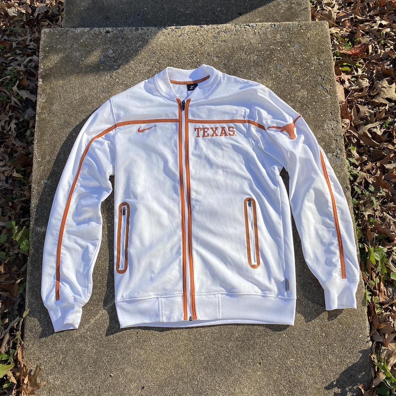 Nike university of Texas longhorns zip up jacket... - Depop