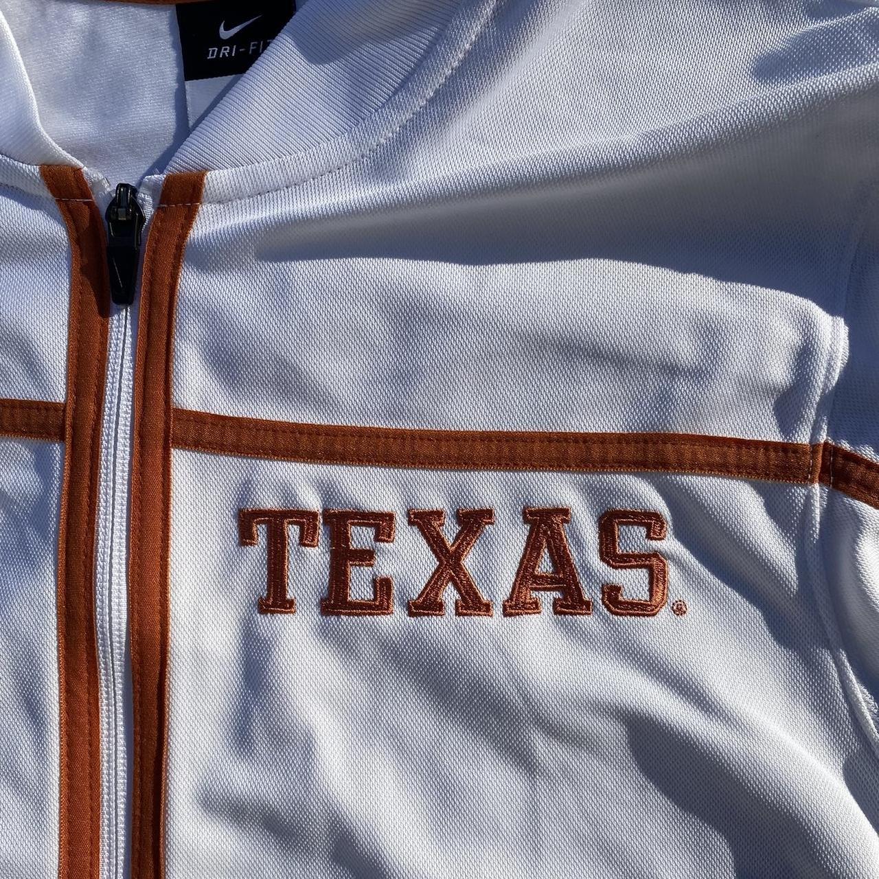 Nike university of Texas longhorns zip up jacket... - Depop