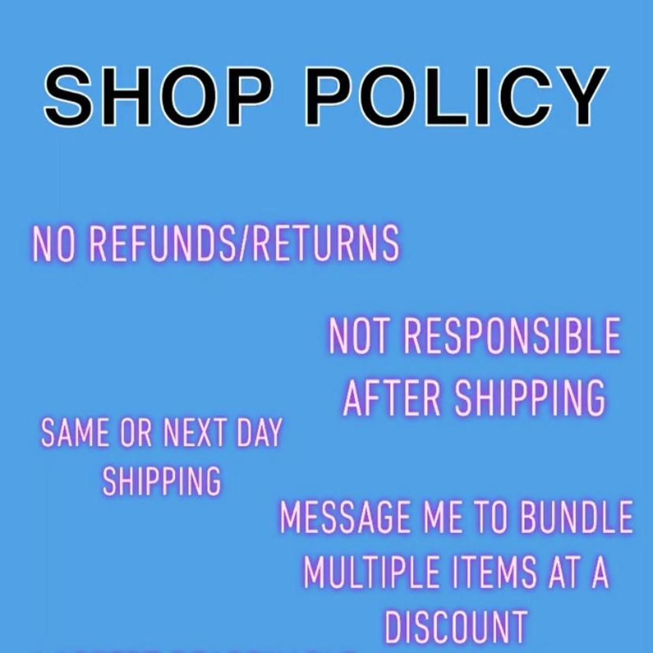 Shop policies apply to all no exceptions! (this... - Depop