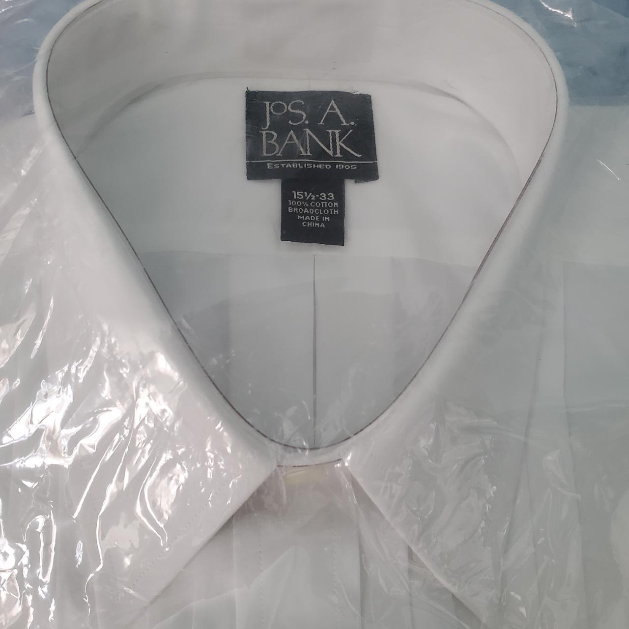JoS. A. Bank Man's Dress Shirt White Size 15.5 x... - Depop