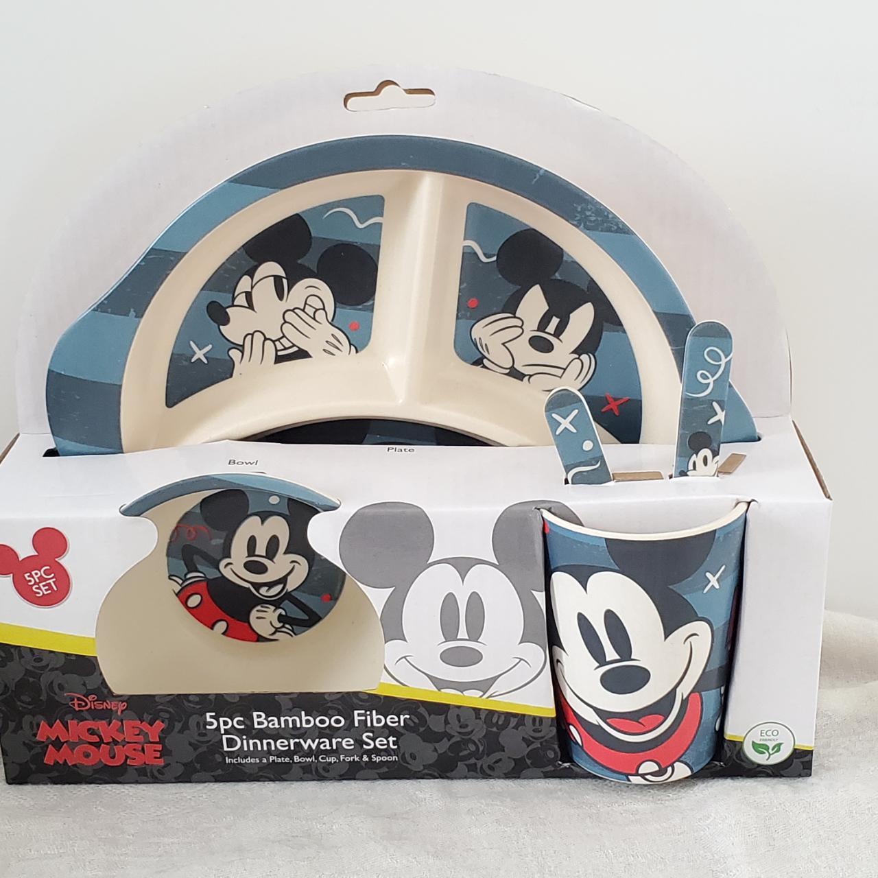 Disney - Mickey Mouse 5 pc Bamboo Fiber Dinnerware... - Depop