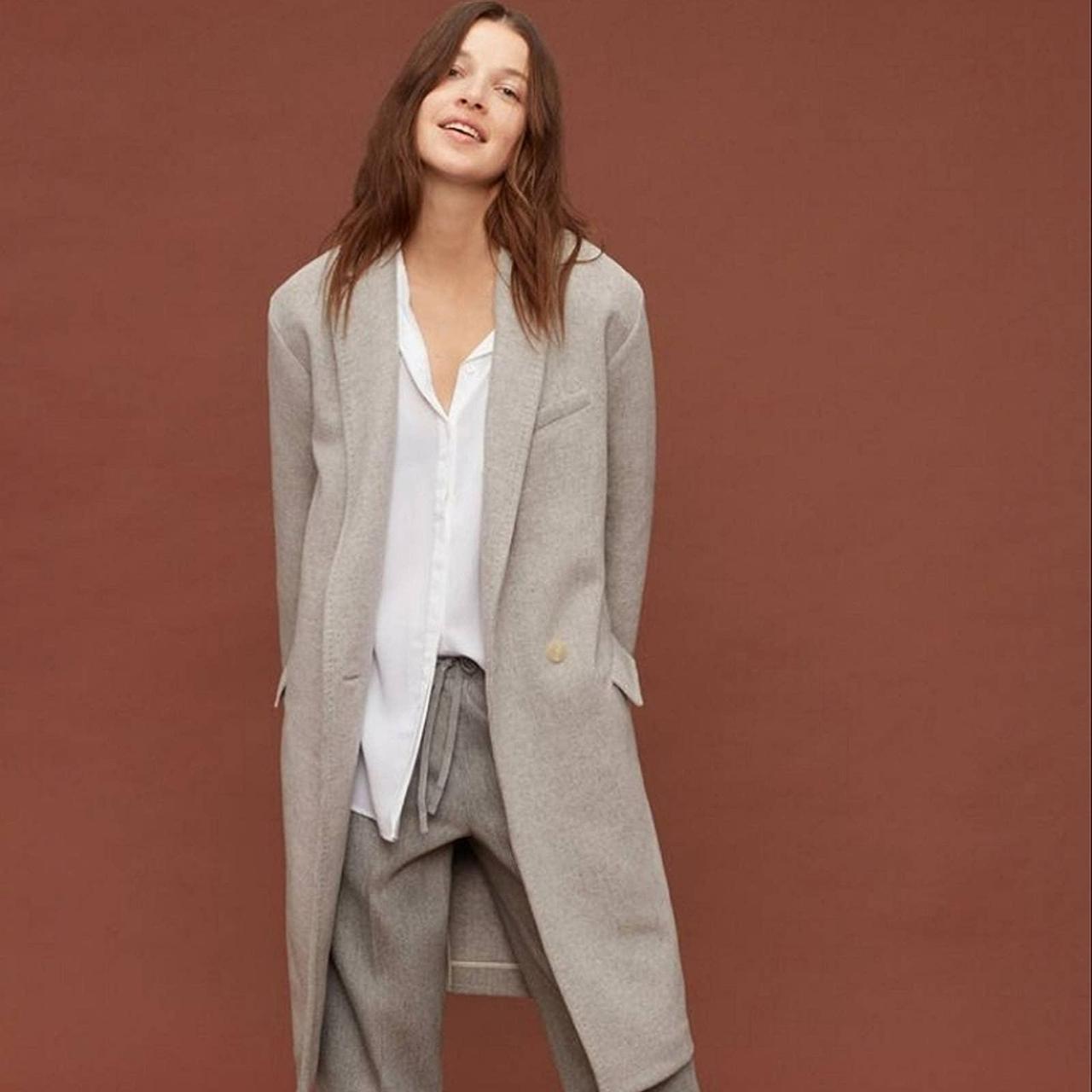 The Group by Babaton BERNARD COAT - HEATHER WHITE... - Depop