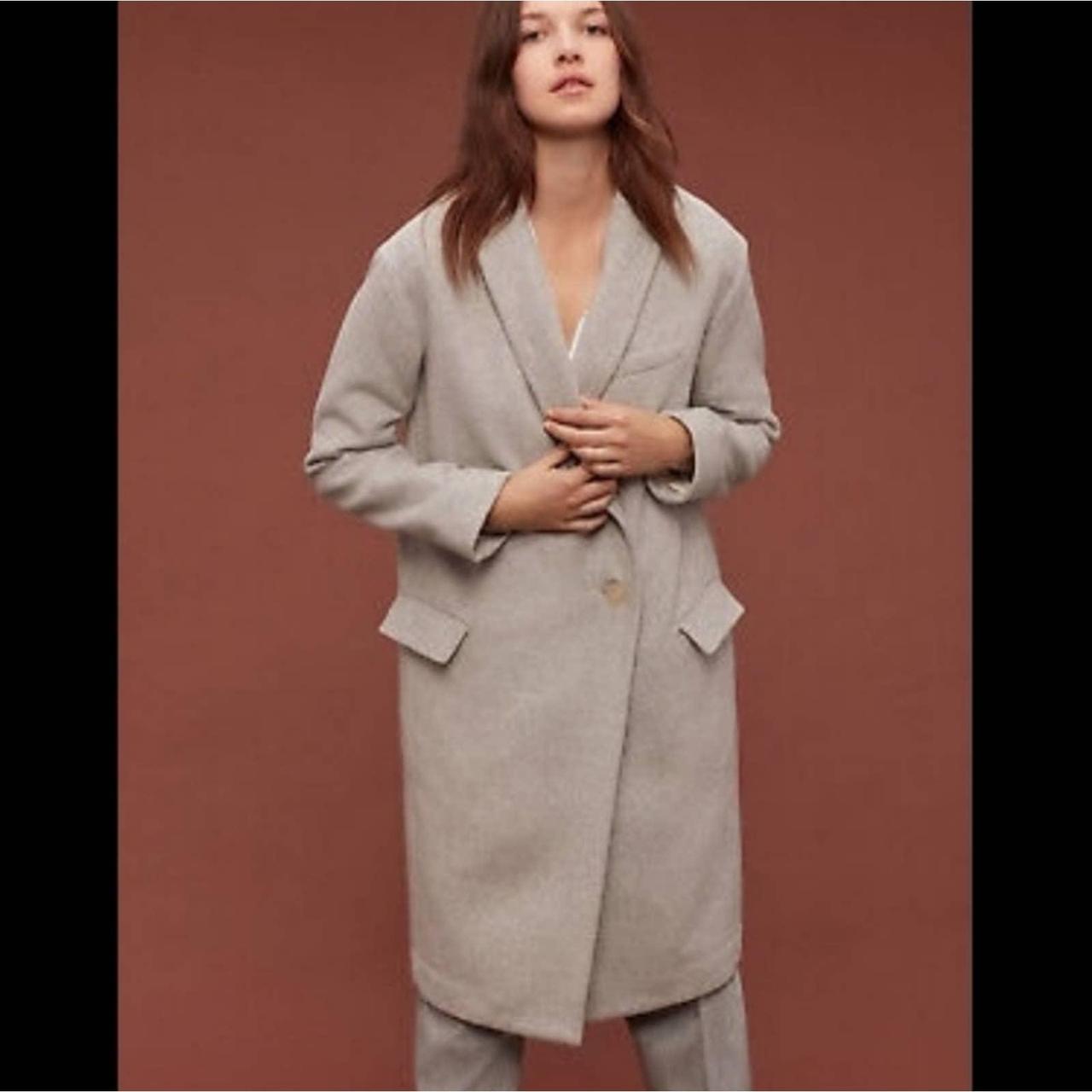 The Group by Babaton BERNARD COAT - HEATHER WHITE... - Depop