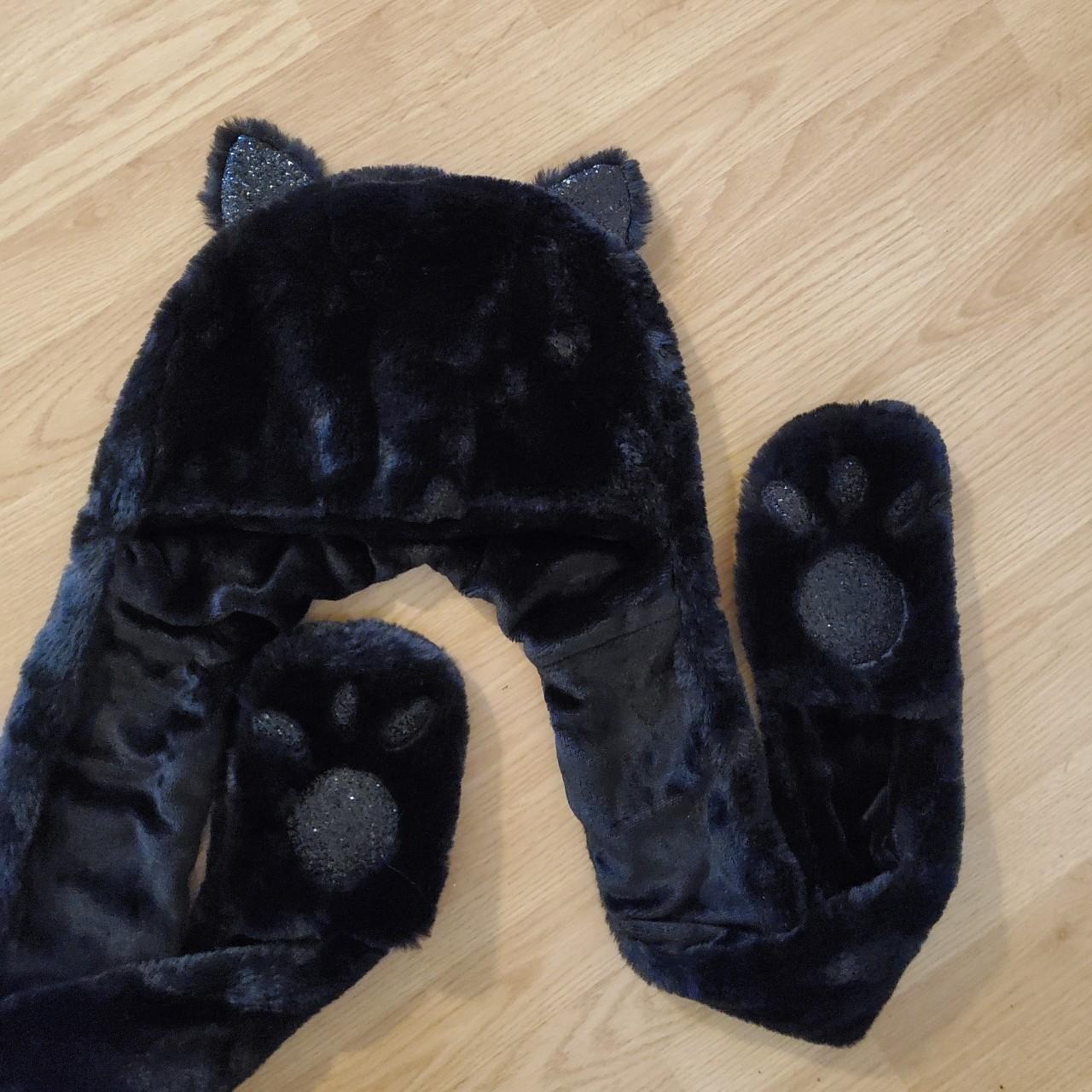 Cat hat with mittens animal anime hand warmer - Depop