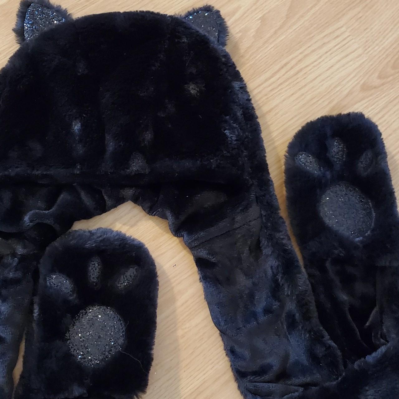 Cat hat with mittens animal anime hand warmer - Depop