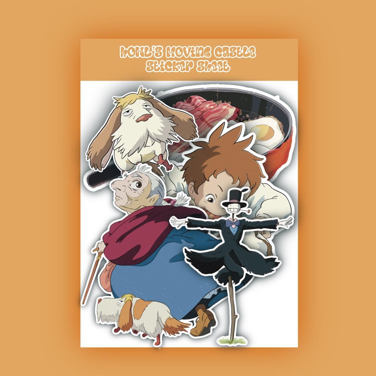 Howls moving castle sticker pack Die Cut WaterProof... - Depop