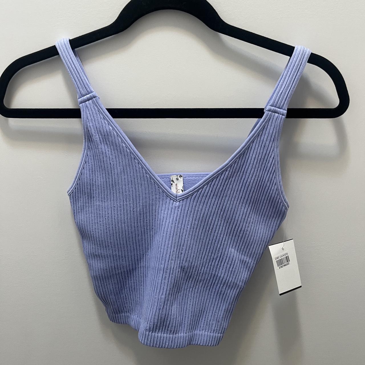 Dry goods periwinkle purple top (BRAND NEW) size M/L... - Depop