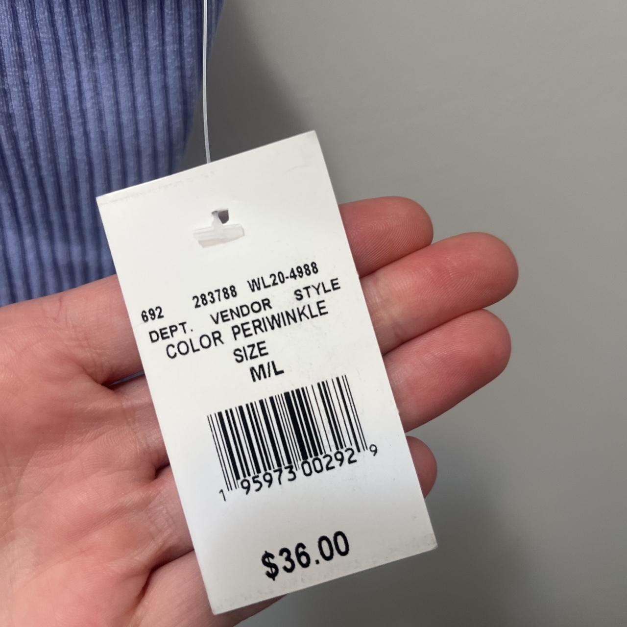 Dry goods periwinkle purple top (BRAND NEW) size M/L... - Depop