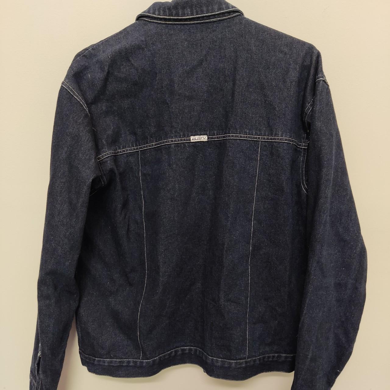 Vintage Rusty denim jacket dark blue size M Good... - Depop