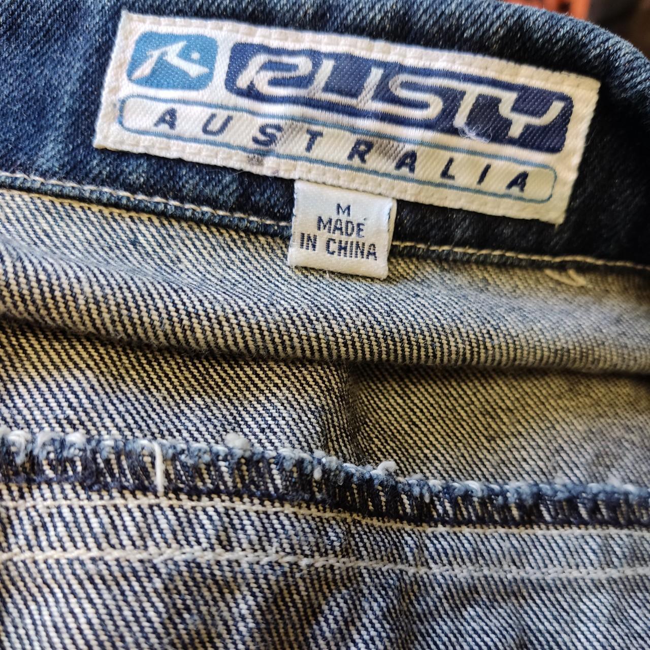 Vintage Rusty denim jacket dark blue size M Good... - Depop