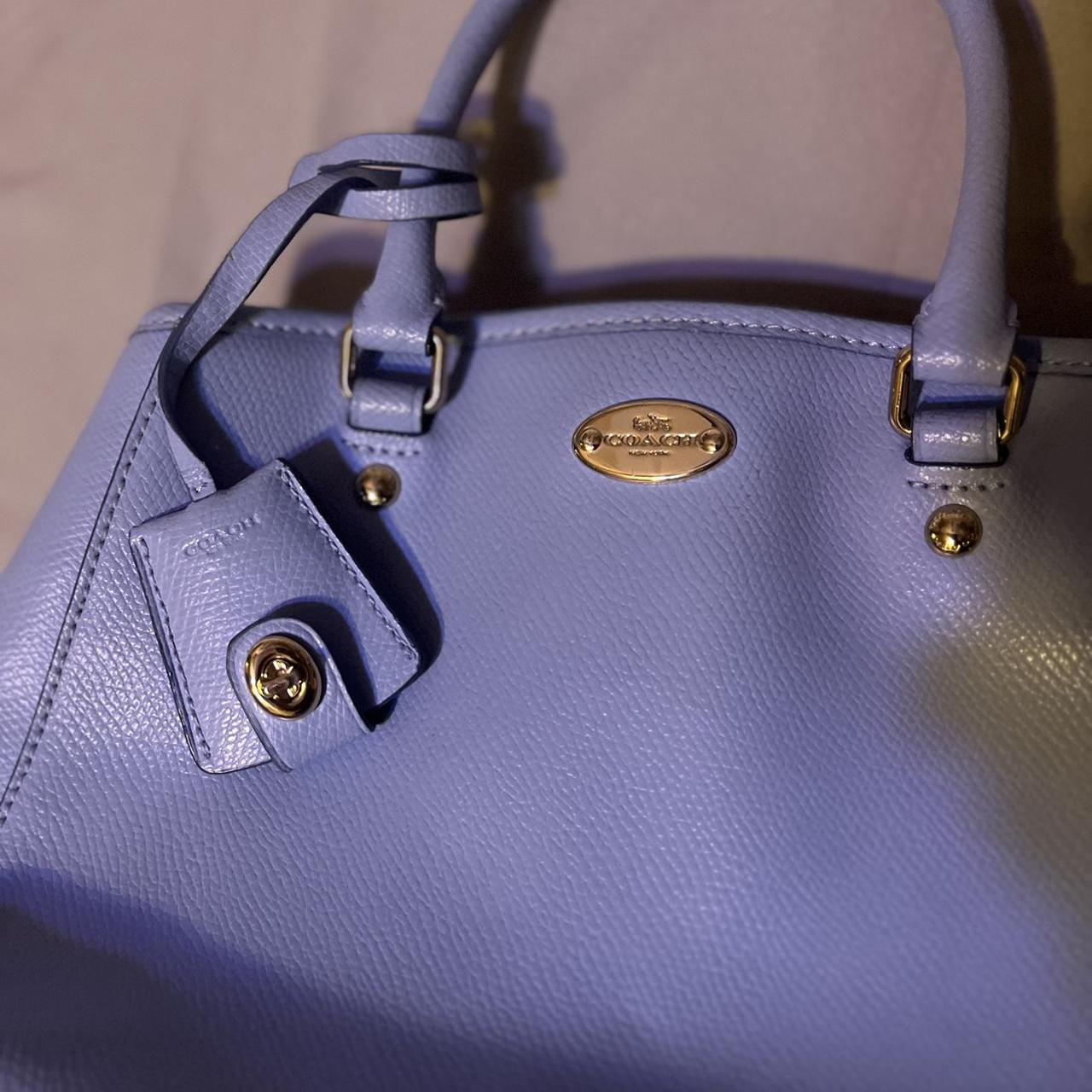 Light Blue Coach Handbag Purse used theres a black... - Depop