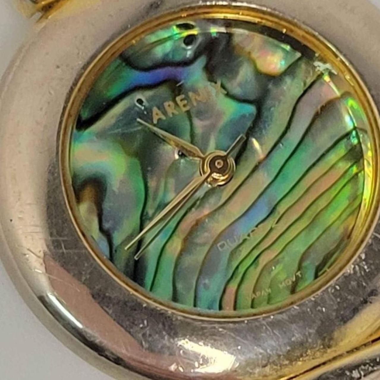 RARE! "Arenix" Women's Gold Tone with Abalone... - Depop