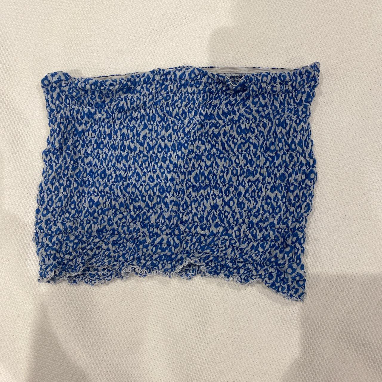 Tube top Hoboko Blue pattern - Depop