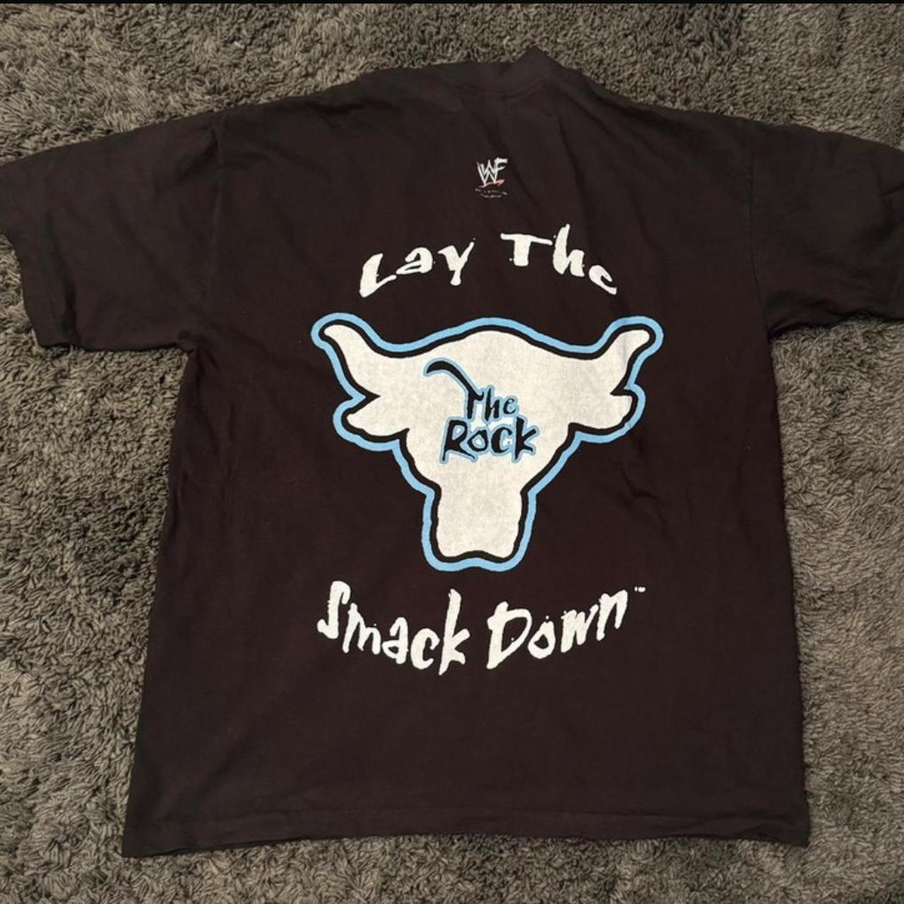 WWF The Rock ‘99 Modern Boot Double Sided T Shirt - Depop