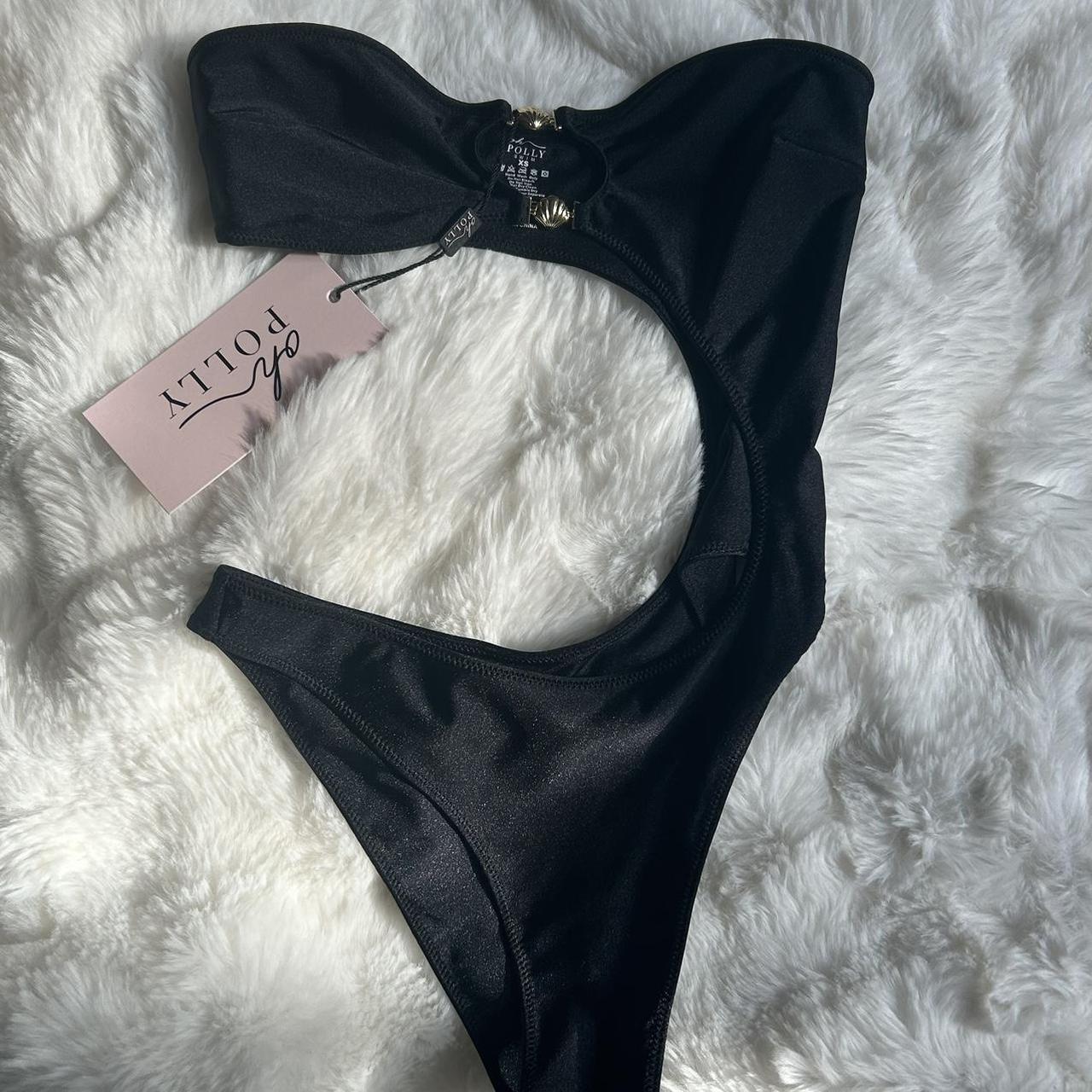 Oh Polly black shell cut out swimsuit - new with... - Depop