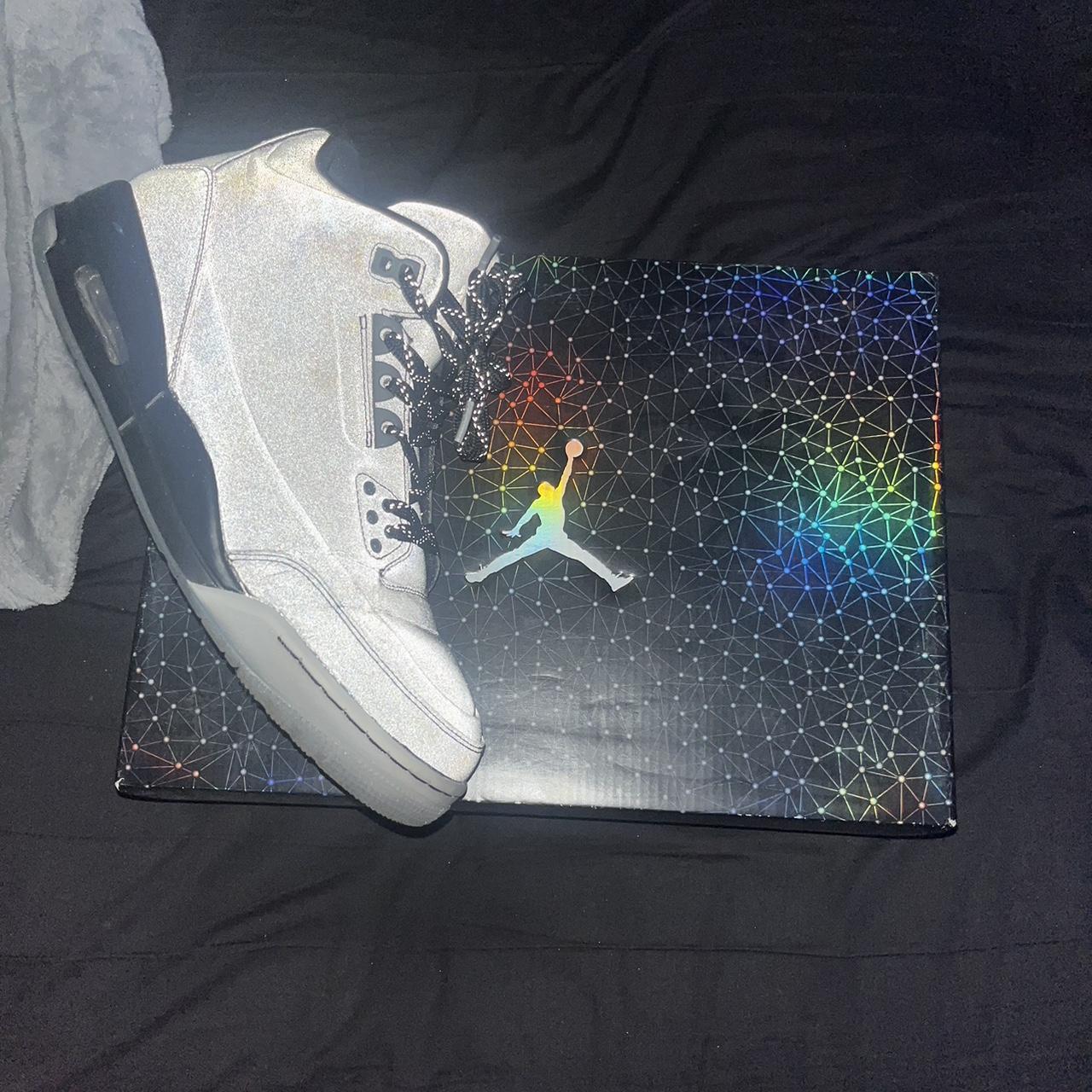 BLACK “5LAB3” JORDAN 3 (reflective) pretty much... - Depop
