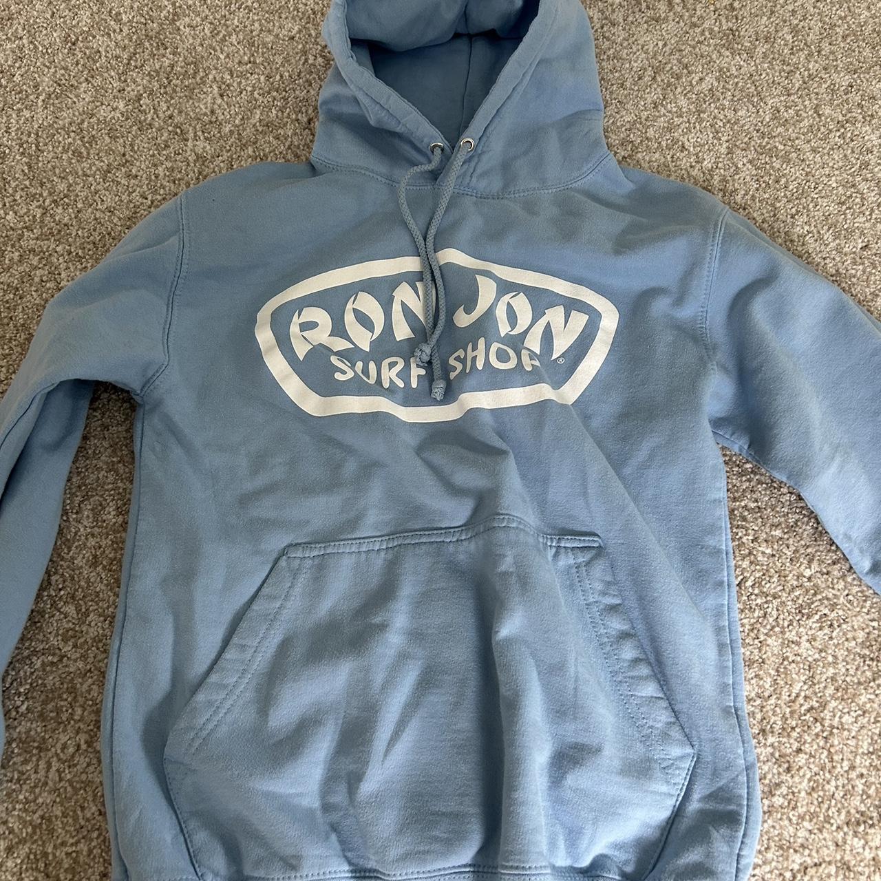 Ron Jon blue hoodie Size small - Depop
