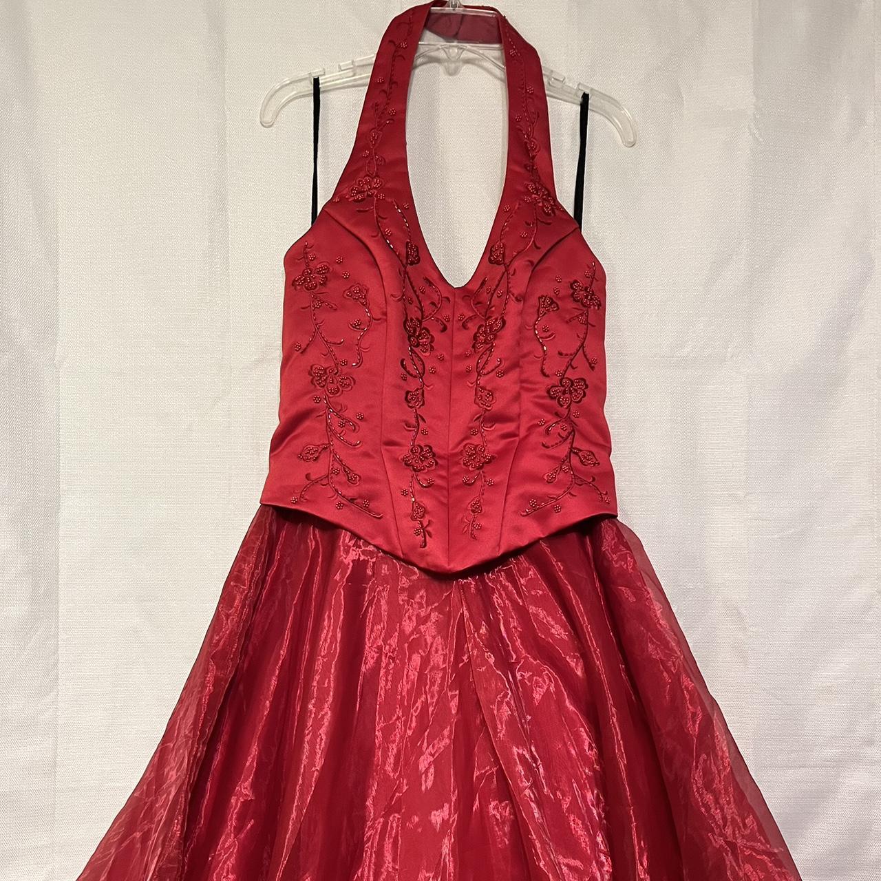 The most beautiful maroon/red gown ever 🤩 Super... - Depop