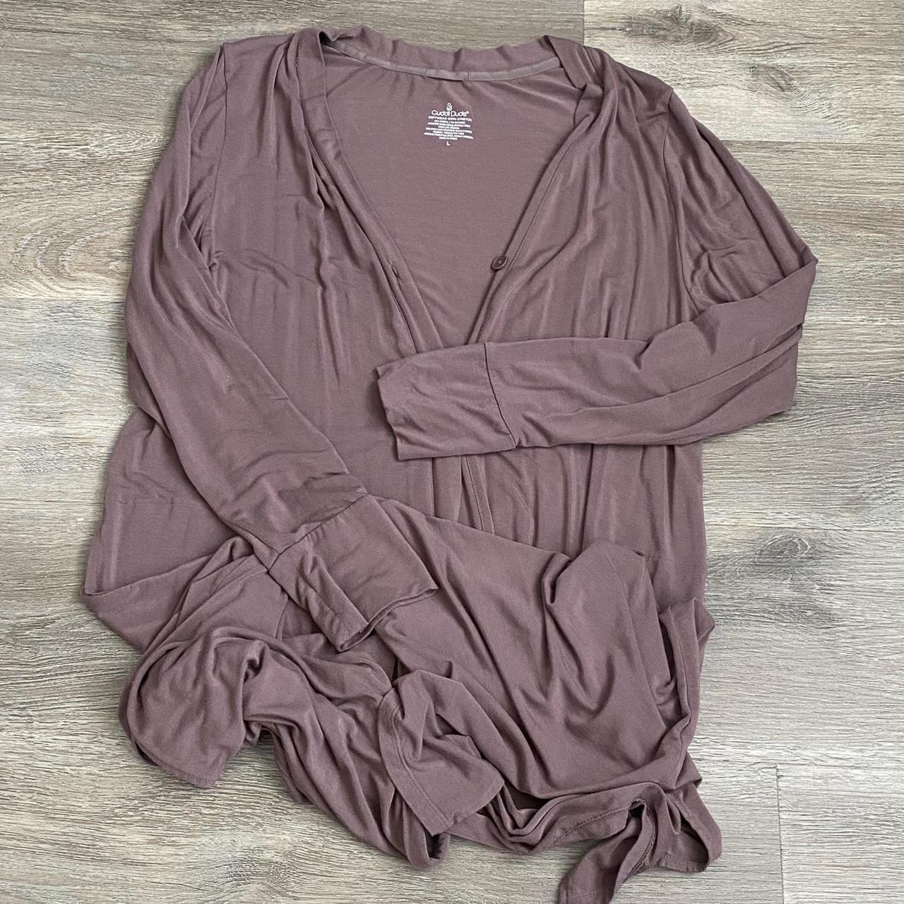 Cuddl Duds Women's Purple Robe | Depop