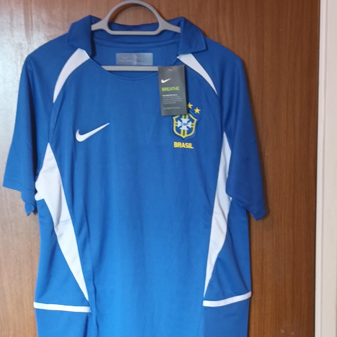Brazil retro 2002 away jersey Brand new with tags - Depop