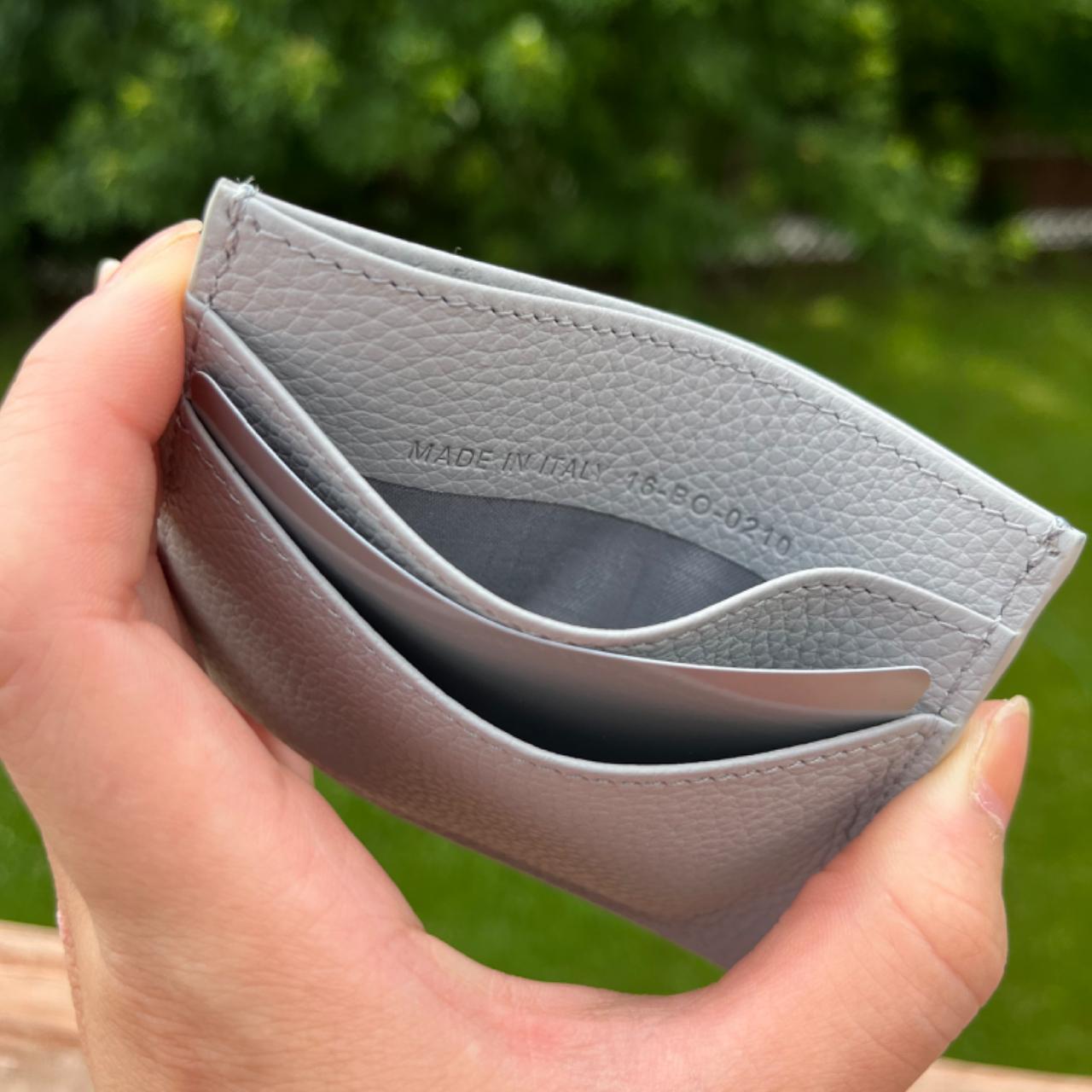 dior x jordan wings card holder grey 4 card slot... - Depop