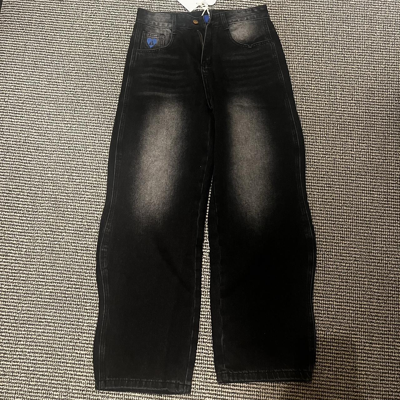 BLACK AELFRIC EDEN ‘WAVY’ JEANS BRAND NEW NEVER... | Depop