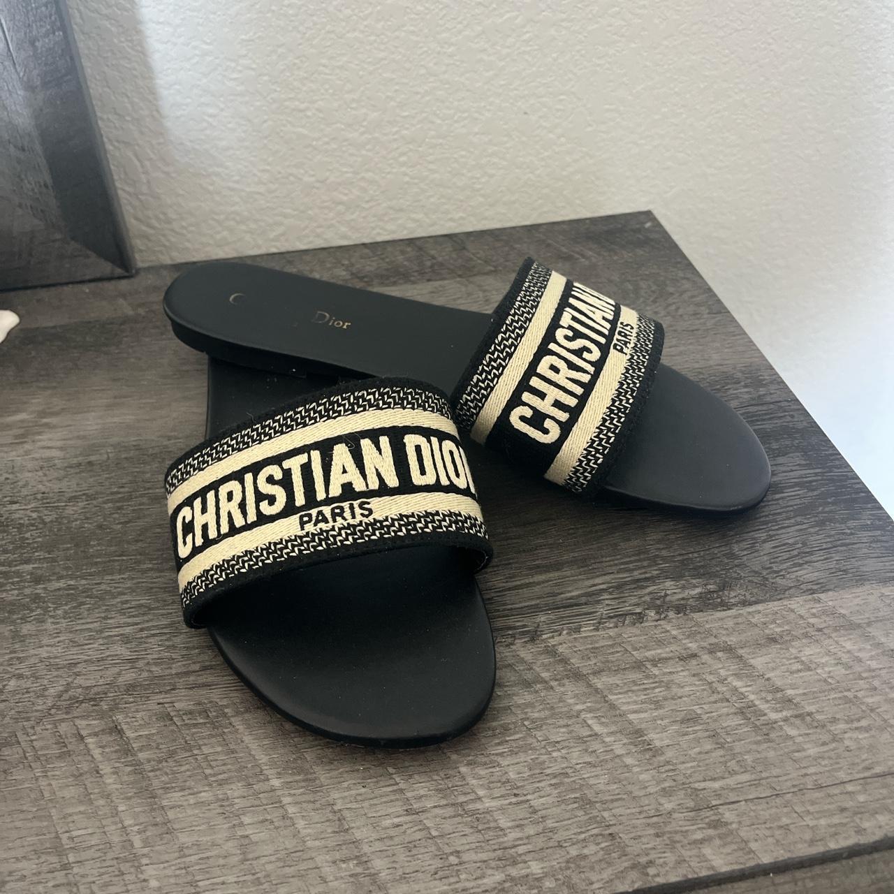 Christian Dior DWAY slides Size 10 women's Send... - Depop