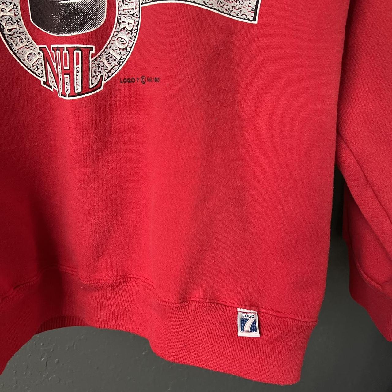 1993 logo 7 red wings crew neck No flaws Size... - Depop