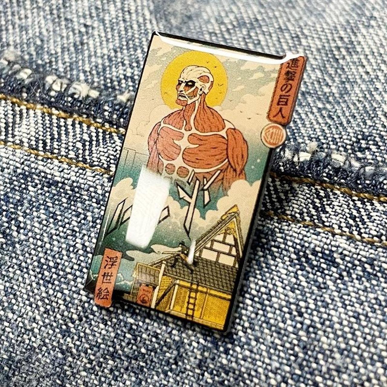 Attack On Titan AOT Titan Enamel Pins 407-1 Details... - Depop