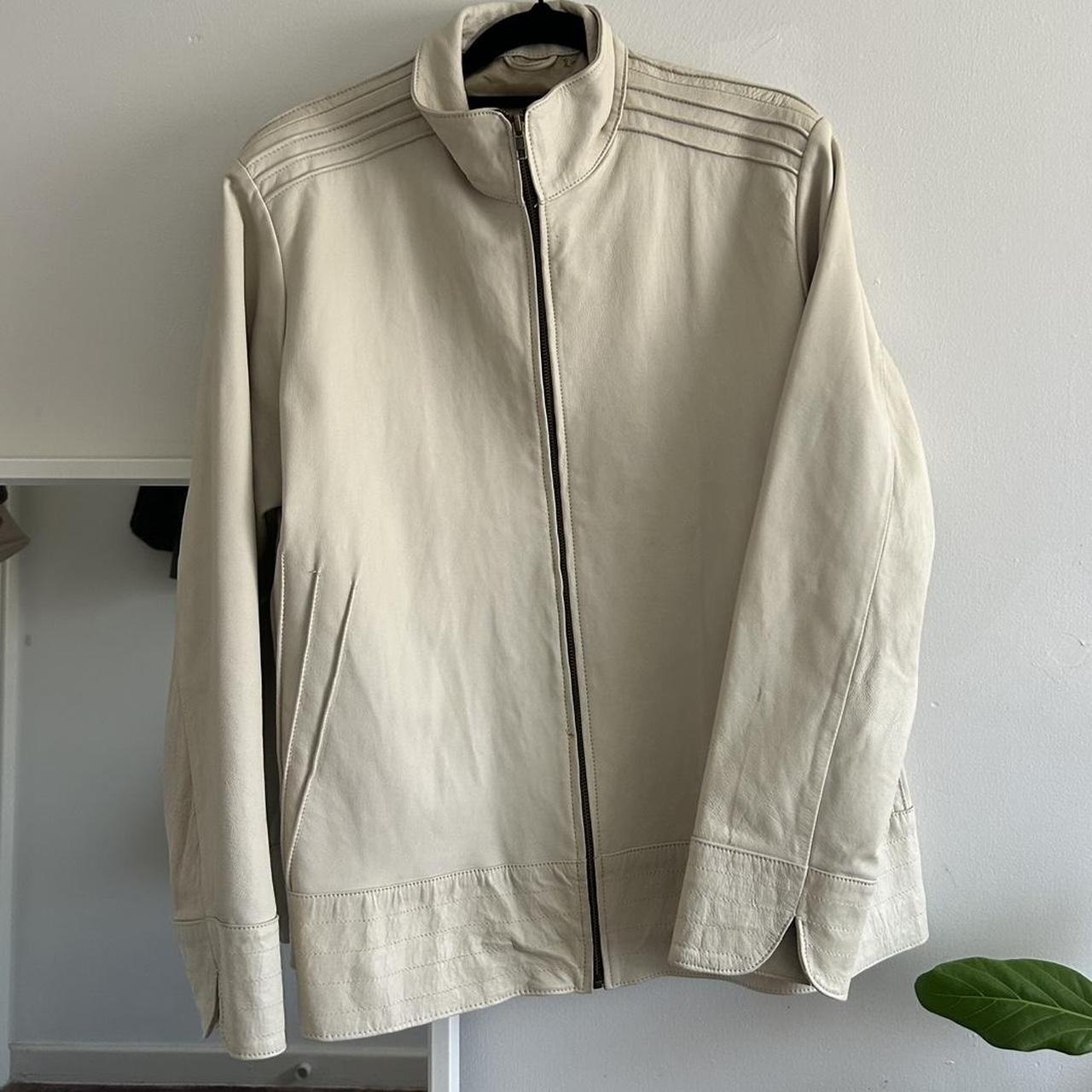 Vintage Leather Biker Jeacket, Real Leather. Great... | Depop