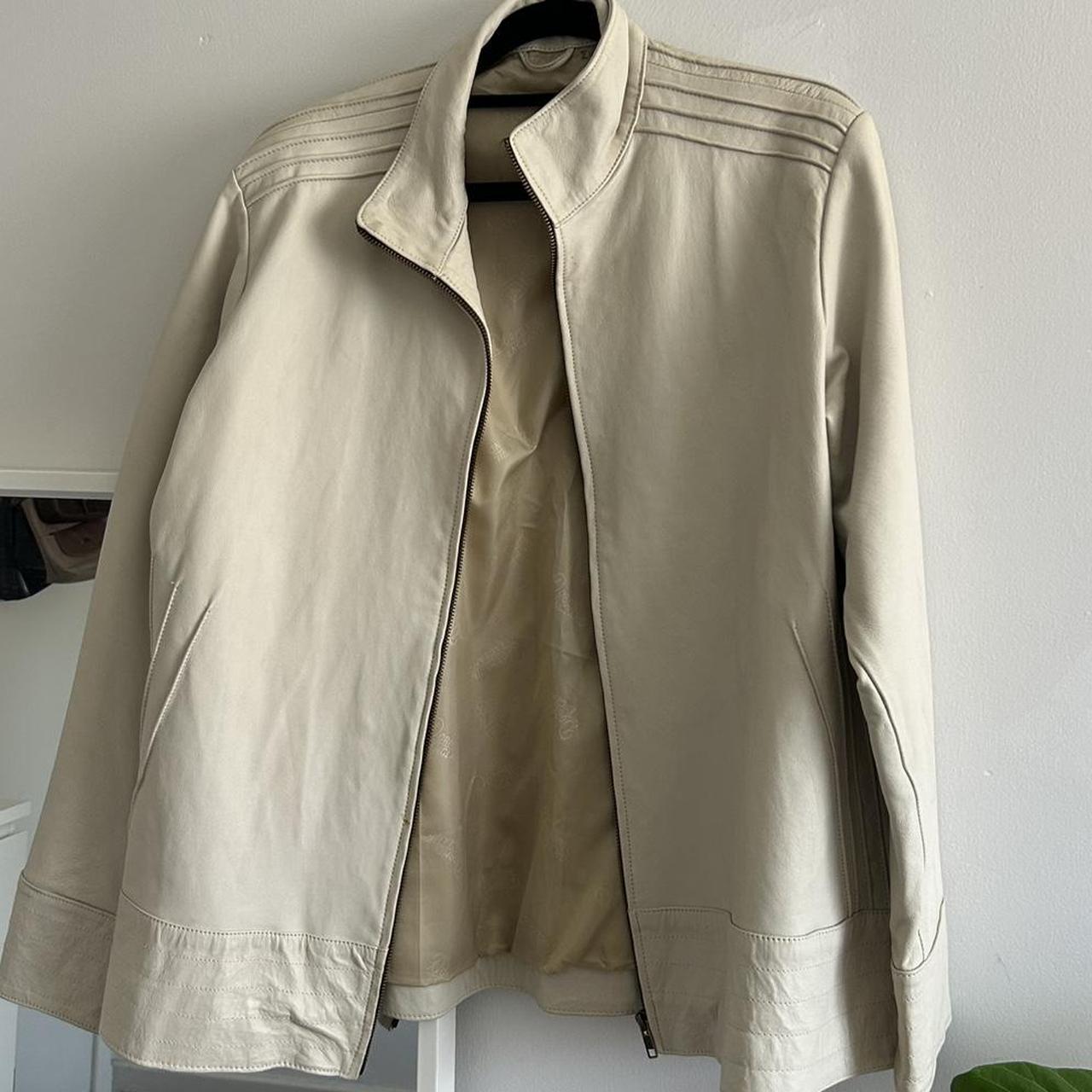 Vintage Leather Biker Jeacket, Real Leather. Great... | Depop