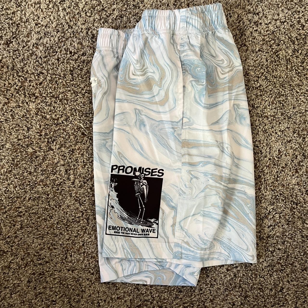 Broken Promises men’s shorts Men’s Size L - Depop