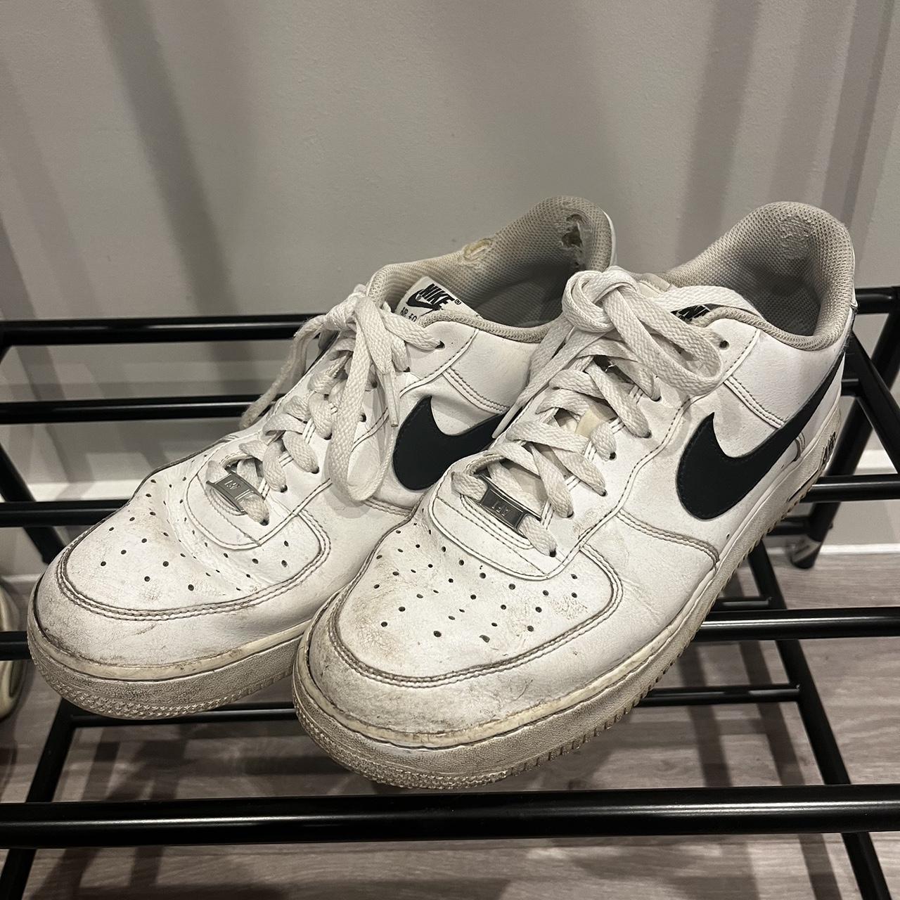 Air force 1 UK9.5, 5/10 condition Worn a lot, very... - Depop