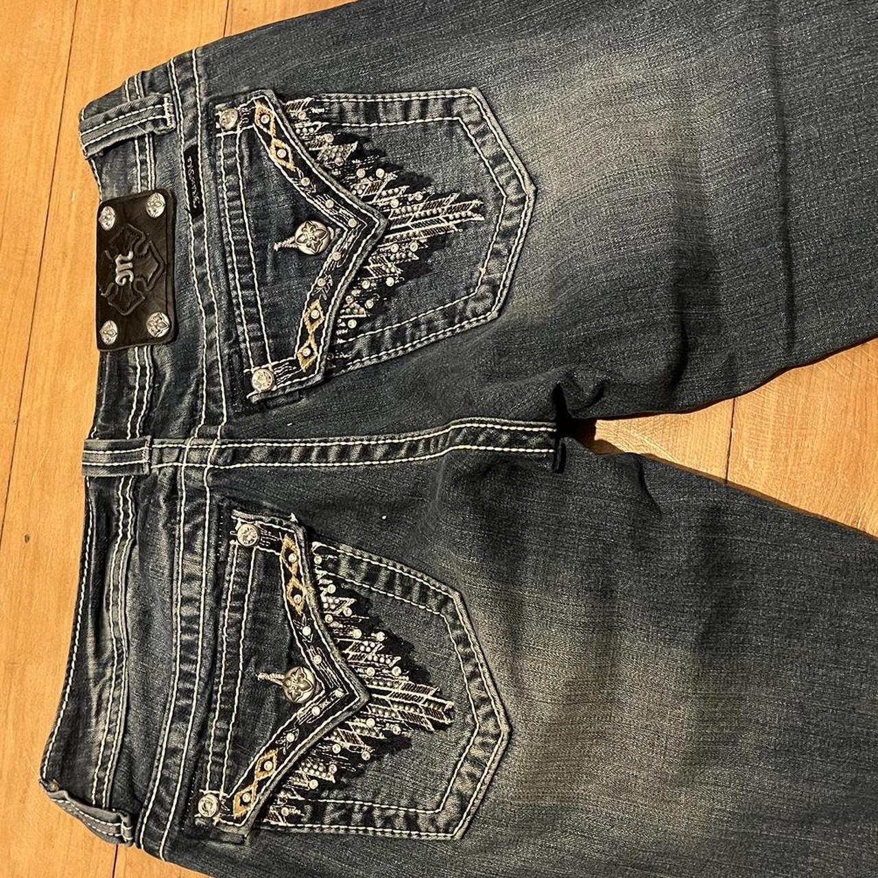 Miss Me Jeans- Flare/Bootcut Size 29 y2k miss me... - Depop