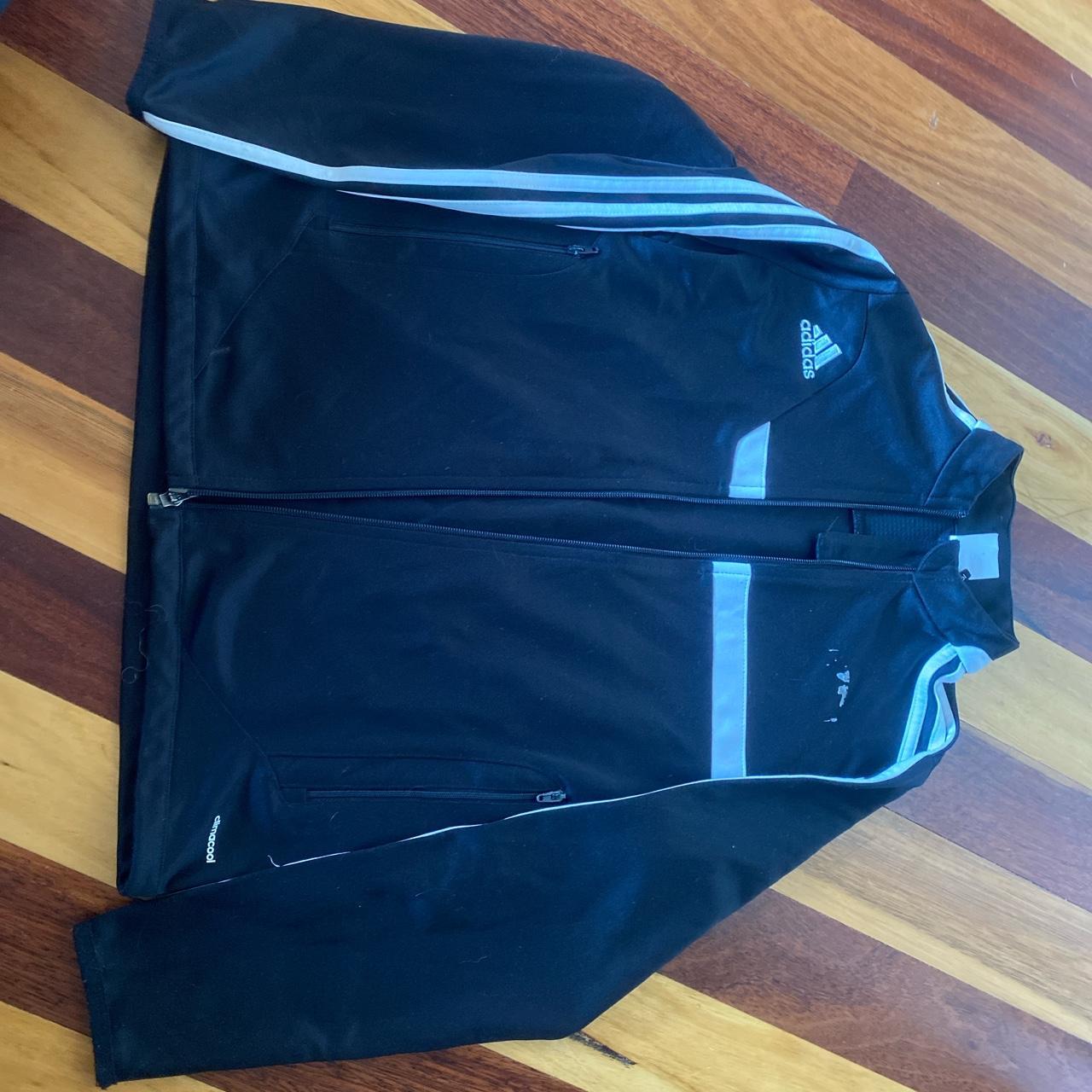 Adidas zip up jacket climacool Size s - Depop