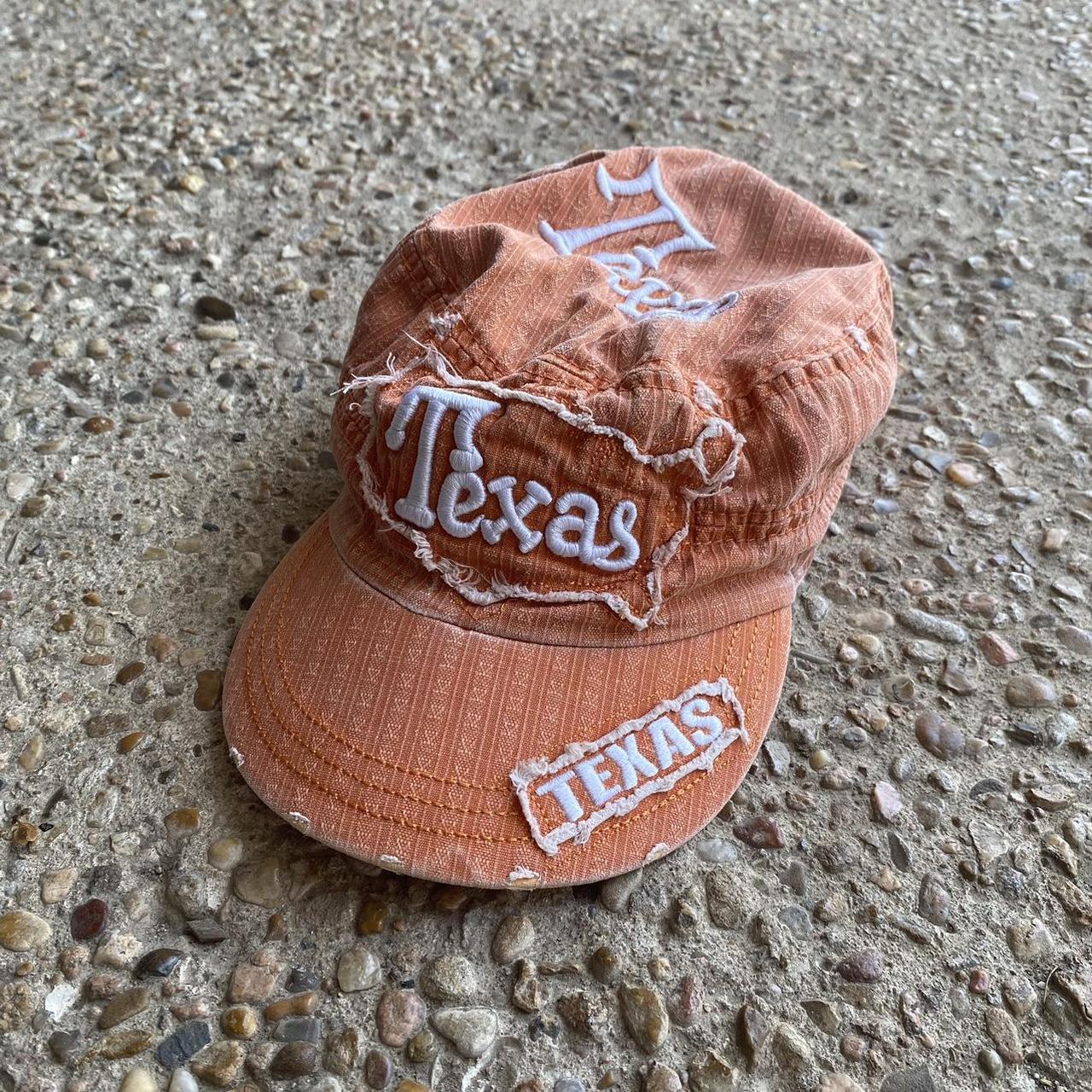 orange university of texas paper boy cap adjustable... - Depop