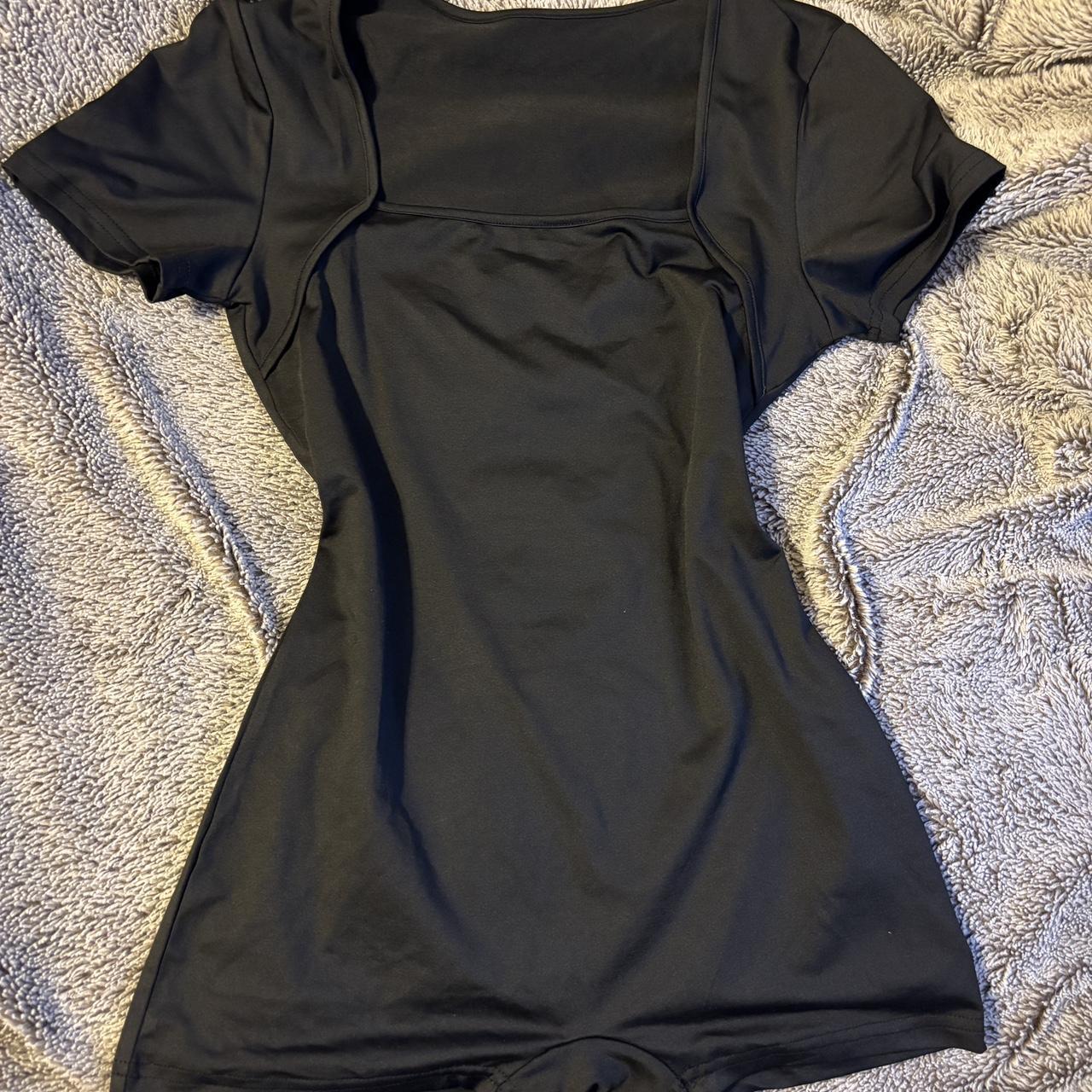 Black short bodysuit. #bodysuit - Depop