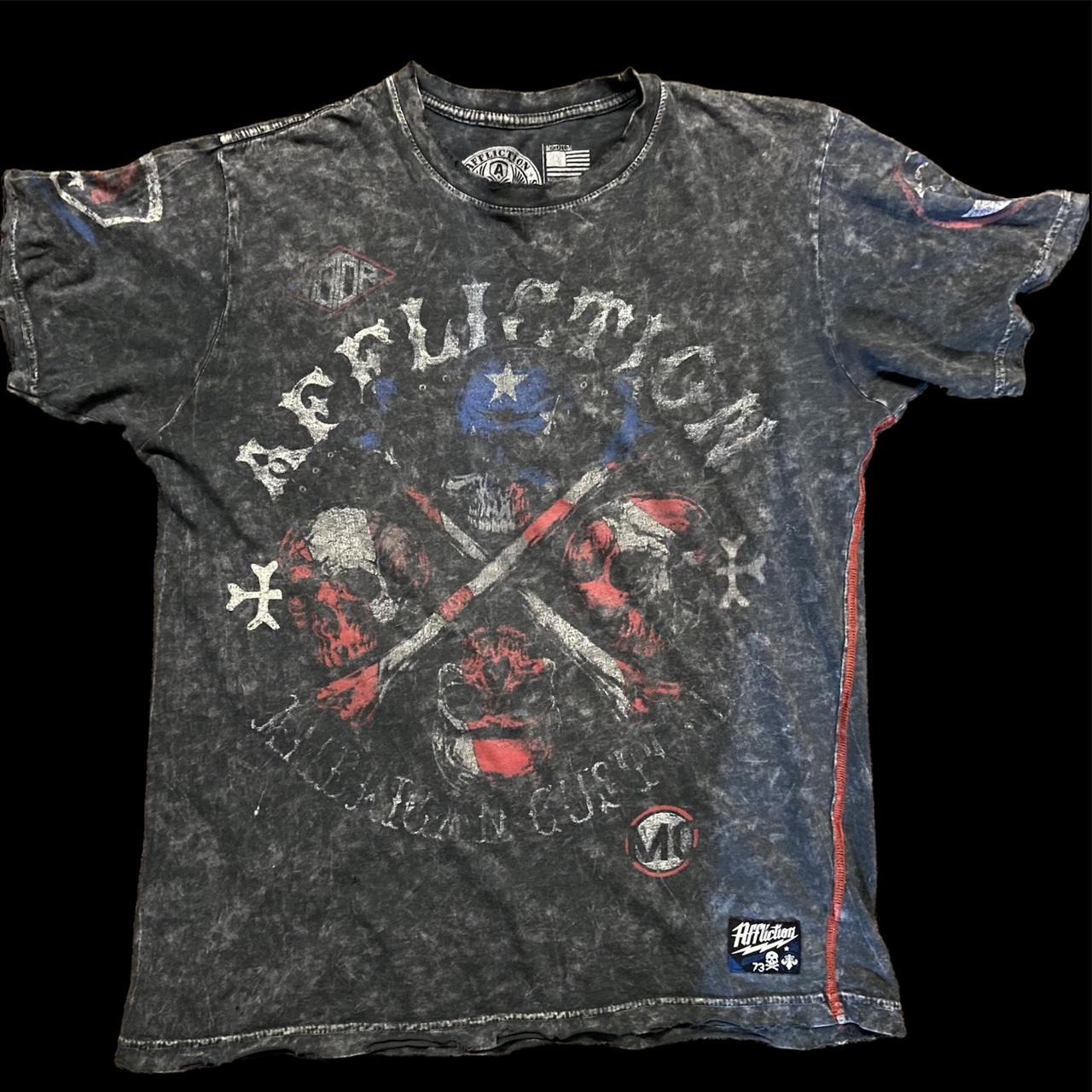 Affliction Shirt USA FLAG🇺🇸🇺🇸 SUPER SICK N DOPE... - Depop