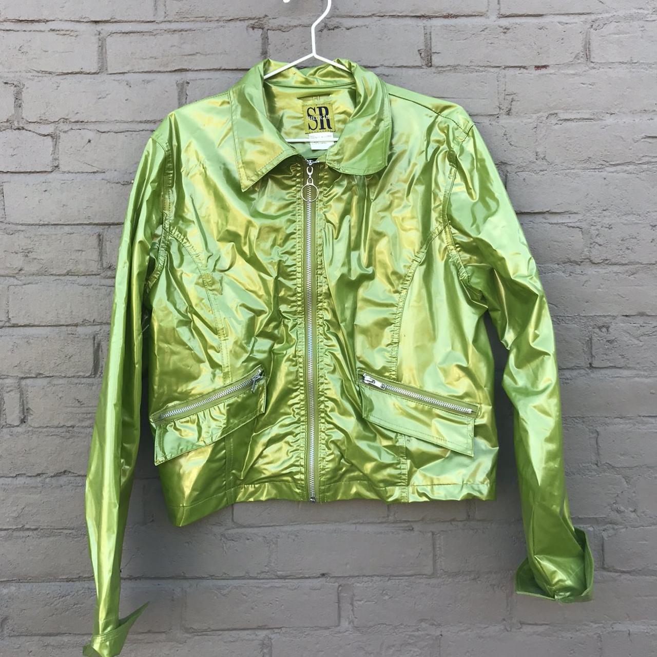 Amazing rare Y2K vintage vinyl jacket in lizzard... - Depop