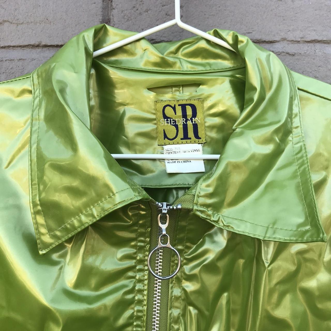 Amazing rare Y2K vintage vinyl jacket in lizzard... - Depop