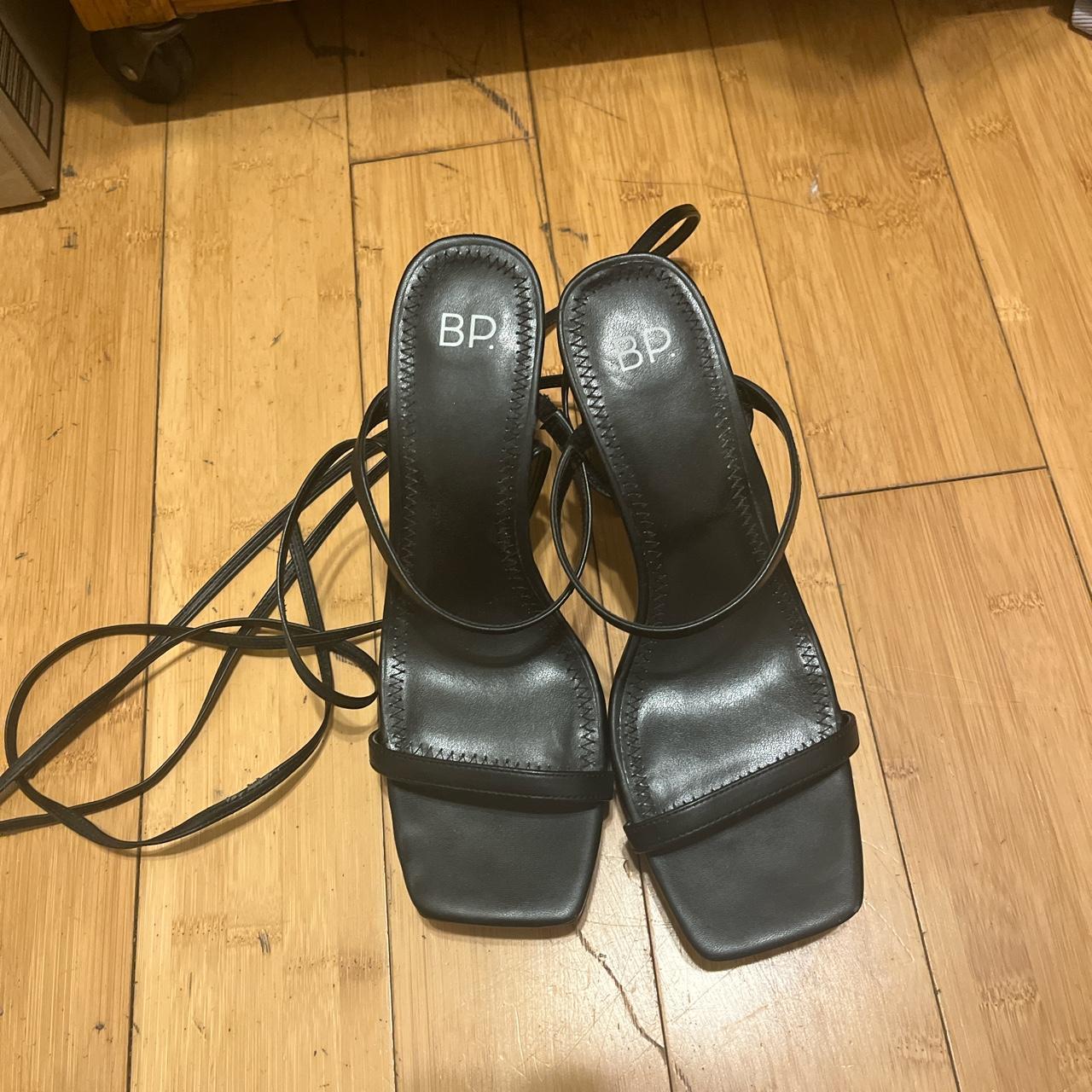 bp strappy heels 4" barely worn they're a little too... - Depop
